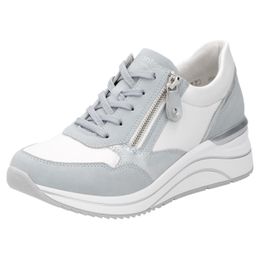 Remonte Damen Keilsneaker, Gr. 43, wei&szlig;, Lederimitat, Schuhe, Freizeitschuh, Halbschuh, Schn&uuml;rschuh, vegane Verarbeitung