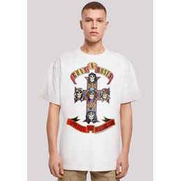 F4NT4STIC Damen T-Shirt "Guns 'n' Roses Appetite For Destruction", wei&szlig;, Gr. XXL, Obermaterial: 100% Baumwolle, Shirts, Premium Qualit&auml;t