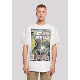 F4NT4STIC Herren T-Shirt "Star Wars Boba Fett Comic", wei&szlig;, Gr. XS, Obermaterial: 100% Baumwolle, Shirts, Print