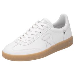 RIEKER SPORT Damen Sneaker "San Diego Swing2GO", Gr. 45, wei&szlig;, Leder, Schuhe, Retro-Sneaker, Freizeitschuh, Halbschuh mit herausnehmbarem Fu&szlig;bett