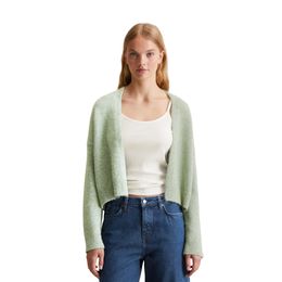 Marc O'Polo Damen Cardigan "aus Baumwoll-Multicolor-Garn", grün, Gr. XXS, MARC O'POLO DENIM, unifarben, Obermaterial: 53% Baumwolle, 24% Polyamid, 23% Alpaka,