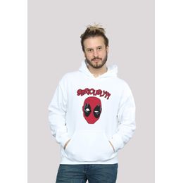 F4NT4STIC Herren Kapuzenpullover "Marvel Deadpool Seriously", wei&szlig;, Gr. XL, Obermaterial: 65% Baumwolle, 35% Polyester, Pullover, Print