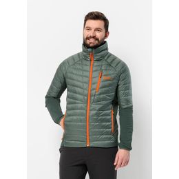 Jack Wolfskin Herren Hybridjacke "NEBELHORN DOWN HYBRID M", grün, Gr. XL, 1. OBERSTOFF 100% POLYAMID 2. OBERSTOFF: 95% POLYESTER, 5% ELASTHAN FUTTER