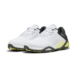 Puma Herren Golfschuh "Shadowcat NITRO Golfschuhe aus Leder Herren", Gr. 44, schwarz-wei&szlig;, Obermaterial: Textil, Kuhleder, Synthetik; Futter: