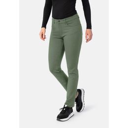 STOOKER WOMEN Damen 5-Pocket-Hose "Milano Jersey Magic Shape Fit", grün, Gr. 48, Twill, 70% Viskose, 25% Polyester, 5% Elasthan, Hosen, Casual Twill