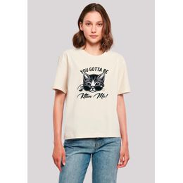 F4NT4STIC Damen T-Shirt "K&auml;tzchen You Gotta Be Kitten Me", wei&szlig;, Gr. L, Obermaterial: 100% Baumwolle, Shirts, Premium Qualit&auml;t