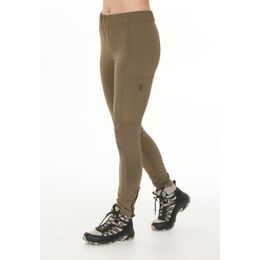 WHISTLER Damen Softshellhose "Davina", gr&uuml;n, Gr. 46, unifarben, 92% Polyester, 8% Elasthan, Hosen, mit Rei&szlig;verschluss am Beinsaum