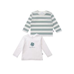 Liliput M&auml;dchen Langarmshirt "Klee", gr&uuml;n, Gr. 62, bedruckt, 80% Baumwolle, 20% Polyester, Shirts, mit niedlichem Klee-Print