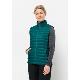 Jack Wolfskin Damen Daunenweste "PILVI DOWN VEST W RDS", grün, Gr. S, OBERSTOFF 100% POLYESTER FUTTER 100% POLYESTER 1. FÜLLUNG 90% ENTENDAUNEN, 10%