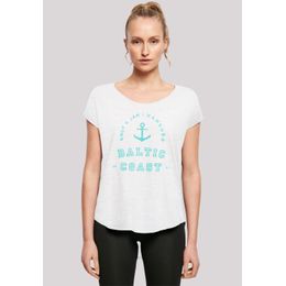 F4NT4STIC Damen T-Shirt "Baltic Coast Ostsee Knut & Jan Hamburg Farbe", wei&szlig;, Gr. S, Obermaterial: 100% Baumwolle, Shirts, Print