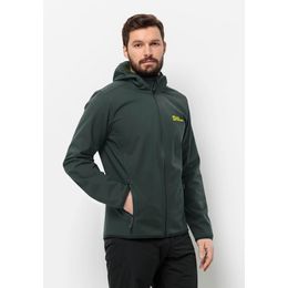 Jack Wolfskin Herren Softshelljacke "BORNBERG HOODY M", gr&uuml;n, Gr. XXXL, Obermaterial: 100% Polyester, Jacken