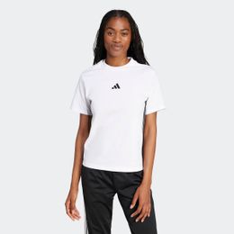 Damen T-Shirt "W 3S SJ T", schwarz-wei&szlig;, Gr. XXL, adidas Sportswear, Obermaterial: 100% Baumwolle, Shirts
