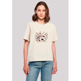 F4NT4STIC Damen T-Shirt "Blumenstrau&szlig; Boho", wei&szlig;, Gr. M, Obermaterial: 100% Baumwolle, Shirts, Premium Qualit&auml;t