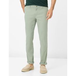 Brax Herren Chinohose "Style FABIO IN", grün, Gr. 30, Web, 67% Leinen, 30% Baumwolle, 3% Elasthan, Hosen