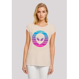 F4NT4STIC Damen T-Shirt "Alien Kopf", wei&szlig;, Gr. XS, Obermaterial: 100% Baumwolle, Shirts, Premium Qualit&auml;t