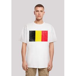 F4NT4STIC Herren T-Shirt "Belgium Belgien Flagge", wei&szlig;, Gr. XS, Obermaterial: 100% Baumwolle, Shirts, Print