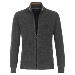 Casamoda Herren Strickjacke "Casamoda Strickjacke uni", grün, Gr. XL, 80% Wolle, 20% NY, Strickjacken