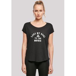 F4NT4STIC Damen T-Shirt "Woodstock Lost My Soul", schwarz, Gr. XS, Obermaterial: 100% Baumwolle, Shirts, Print
