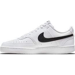 Nike Sportswear Damen Sneaker "Court Vision Low Next Nature", Gr. 42,5, schwarz-weiß, Synthetik, Schuhe, Design auf den Spuren des Air Force 1