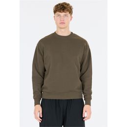 SOS Herren Sweatshirt "Bovec", gr&uuml;n, Gr. XL, unifarben, 100% Baumwolle, Sweatshirts, aus reiner Bio-Baumwolle