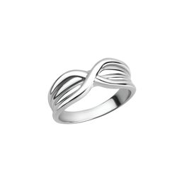 Vivance Damen Fingerring "925/- Sterling Silber rhodiniert", 022 (68,3), Silber 925 (Sterlingsilber), wei&szlig;, Silber 925 (Sterlingsilber), Fingerringe
