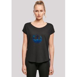 F4NT4STIC Damen T-Shirt "Star Wars Rise Of Skywalker Rebellen Logo Wave'", schwarz, Gr. XS, Obermaterial: 100% Baumwolle, Shirts, Print
