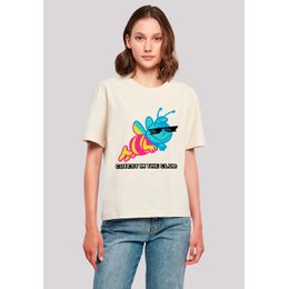 F4NT4STIC Damen T-Shirt "Die Biene Maja Cutest In Club", weiß, Gr. M, Obermaterial: 100% Baumwolle, Shirts, Nostalgie, Retro, Heroes of Childhood