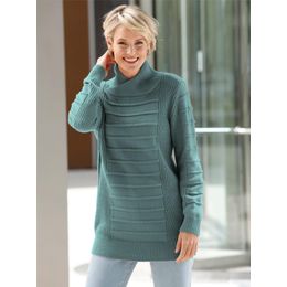 Classic Basics Damen Longpullover "Longpullover", gr&uuml;n, Gr. 50, unifarben, 100% Polyacryl, Pullover