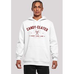 F4NT4STIC Herren Kapuzenpullover "Weihnachten Candy Coated Christmas", wei&szlig;, Gr. XS, Obermaterial: 65% Baumwolle, 35% Polyester, Pullover,