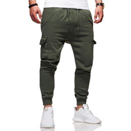 behype Damen Sweathose "Combat", gr&uuml;n, Gr. M, 65% Baumwolle, 35% Polyester, Hosen, mit modernen Cargo-Taschen
