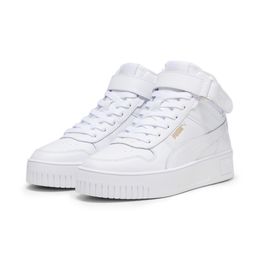 Puma Damen Sneaker "Carina Street Mid Sneakers Damen", Gr. 37,5, weiß, Obermaterial: Kuhleder, Synthetik; Futter: Textil; Innensohle: Textil;