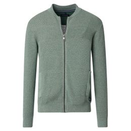Casamoda Herren Strickjacke "Casamoda Strickjacke uni", gr&uuml;n, Gr. S, 100% Baumwolle, Strickjacken