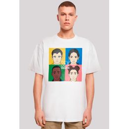 F4NT4STIC Damen T-Shirt "Sex Education Blur Cover Netflix TV Series", wei&szlig;, Gr. XL, Obermaterial: 100% Baumwolle, Shirts, Premium Qualit&auml;t