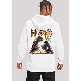 F4NT4STIC Herren Kapuzenpullover "Def Leppard Hysteria", wei&szlig;, Gr. XS, Obermaterial: 65% Baumwolle, 35% Polyester, Pullover, Premium Qualit&auml;t