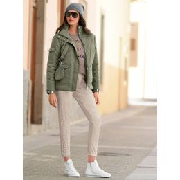 Heine Damen Langjacke, grün, Gr. 34, unifarben, 100% Polyester, Wattierung:100% Polyester, Jacken