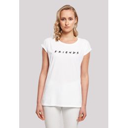 F4NT4STIC Damen T-Shirt "'FRIENDS TV Serie Text Logo WHT'", wei&szlig;, Gr. L, Obermaterial: 100% Baumwolle, Shirts, Print
