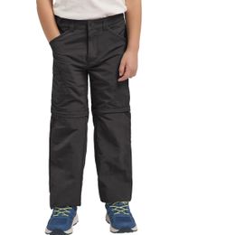 Jack Wolfskin Mädchen Zip-off-Hose "SAFARI ZIP OFF PANTS K", schwarz, Gr. 92, Oberstoff: 100% POLYAMID; Futter 1:00% POLYESTER, Hosen