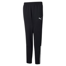 Puma Kinder Trainingshose "TEAMLIGA TRAINING PANTS JR", schwarz-weiß, Gr. 152, unifarben, Piqué, Obermaterial: 100% Polyester, Hosen