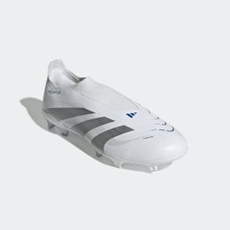 Damen Fu&szlig;ballschuh "PREDATOR LEAGUE LACELESS FG/MG", adidas Performance, Gr. 42,5cloud wei&szlig;, silber metallic, bright royal, Synthetik, Schuhe, f&uuml;r