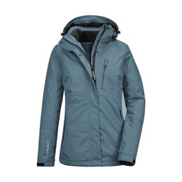 Killtec Damen Outdoorjacke "Nira", gr&uuml;n, Gr. 50, 100% Polyester, Jacken, Wasser- und winddichte Jacke, atmungsaktiv, abnehmbare Kapuze