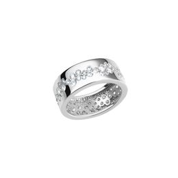 Vivance Damen Fingerring "925/- Sterling Silber rhodiniert glanz Zirkonia", 017 (53,5), Silber 925 (Sterlingsilber), weiß, Silber 925