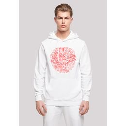 F4NT4STIC Herren Kapuzenpullover "Star Wars Christmas Weihnachten Death Star", weiß, Gr. L, Obermaterial: 50% Baumwolle, 50% Polyester, Pullover,