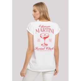 F4NT4STIC Damen T-Shirt "Espresso Martini Social Club", weiß, Gr. 5XL, Obermaterial: 100% Baumwolle, Shirts, Premium Qualität