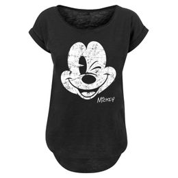 F4NT4STIC Damen T-Shirt "PLUS SIZE Disney Micky Maus", schwarz, Gr. L, Obermaterial: 100% Baumwolle, Shirts, Print