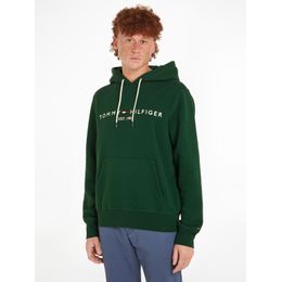 Tommy Hilfiger Herren Kapuzensweatshirt "TOMMY LOGO HOODY", gr&uuml;n, Gr. M, Sweatware, Obermaterial: 64% Baumwolle, 36% Polyester, Sweatshirts, mit
