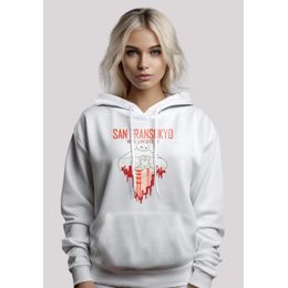 F4NT4STIC Damen Kapuzenpullover "Big Hero 6 Baymax San Fransokyo Heart", wei&szlig;, Gr. XXL, Obermaterial: 65% Baumwolle, 35% Polyester, Pullover, Premium