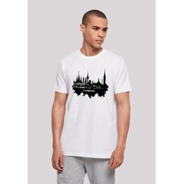 F4NT4STIC Damen T-Shirt "Cities Collection - Hamburg skyline", wei&szlig;, Gr. XXL, Obermaterial: 100% Baumwolle, Shirts, Print