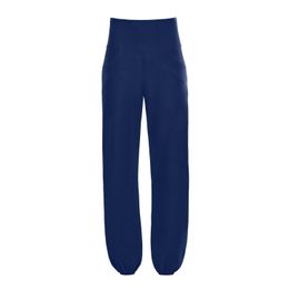 WINSHAPE Damen Sporthose "Functional Light and Comfort Wide Leg Pants CUL102LC", blau, Gr. S, 85% Polyester, 15% Elasthan, Hosen, mit Gummizug