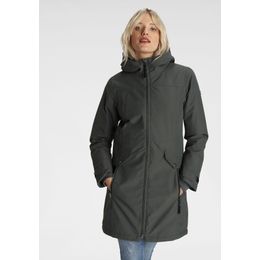 Polarino Damen Funktionsparka, gr&uuml;n, Gr. 36, Web, Obermaterial: 100% Polyester. Futter: 100% Polyester. Wattierung: 100% Polyester, Jacken,