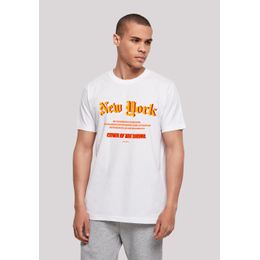 F4NT4STIC Herren T-Shirt "New York TEE UNISEX", weiß, Gr. XS, Obermaterial: 100% Baumwolle, Shirts, Print